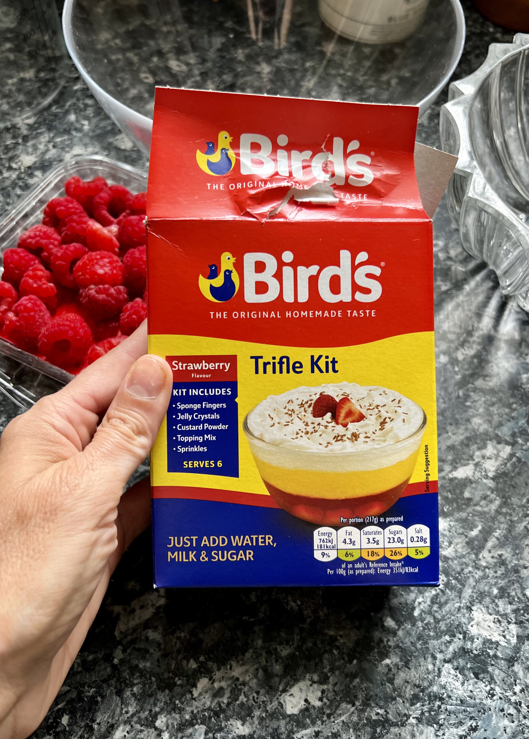 Trifle kit Bird's - Chez Becky et Liz, Blog de cuisine anglaise